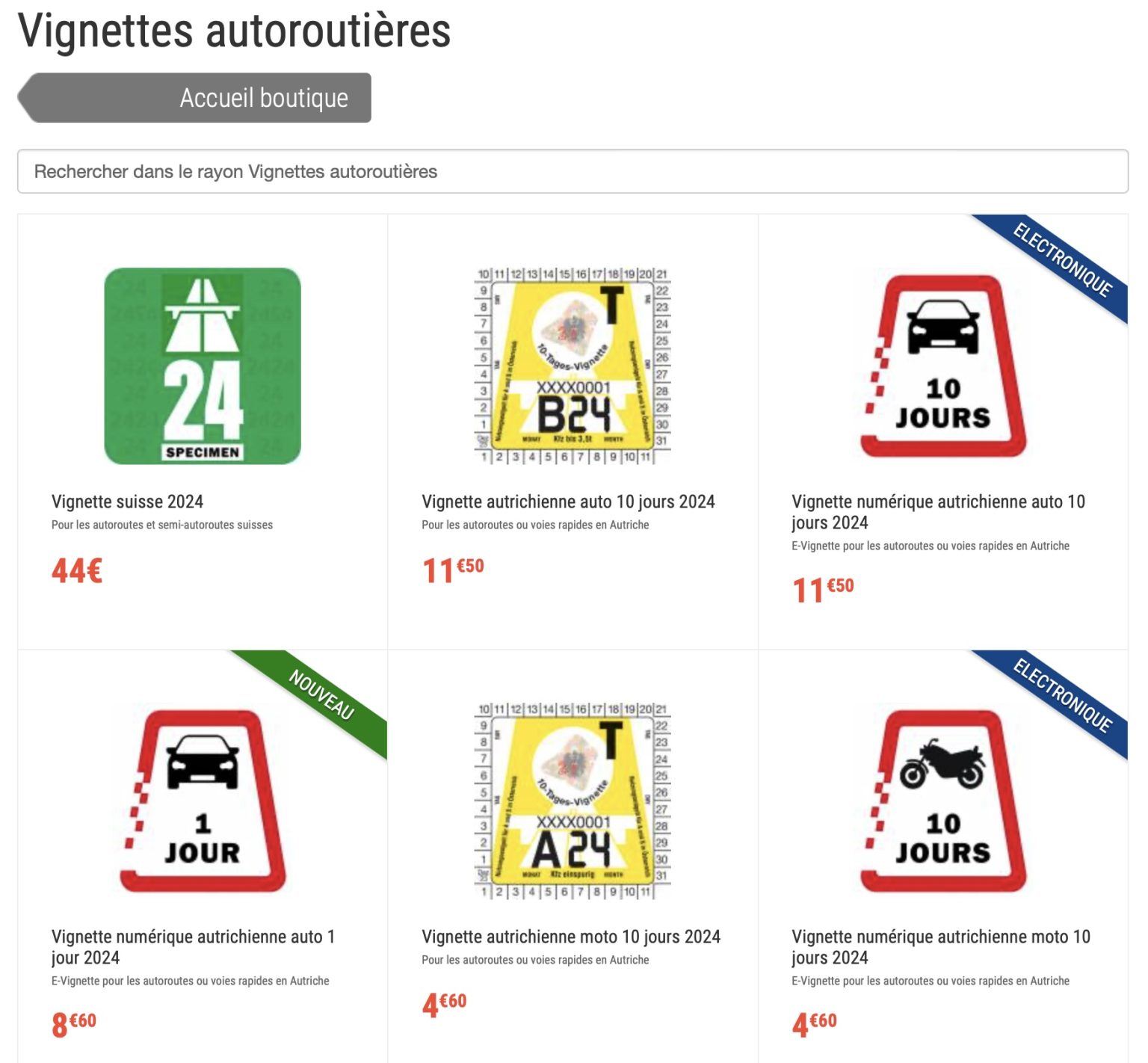 VIGNETTES AUTOROUTES 2024 SUISSE ET AUTRICHE - AUTO MAG