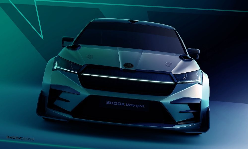 SKODA ENYAQ RS RACE 2024 : PREMIERS DESSINS DU SUV ELECTRIQUE DE ...